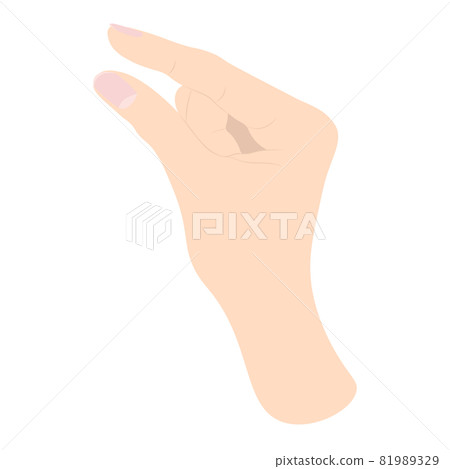 Pinch female hand - Stock Illustration [81989329] - PIXTA