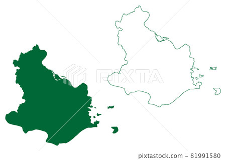 Kaushambi district (Uttar Pradesh State,... - Stock Illustration ...