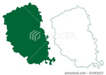 Mathura district (Uttar Pradesh State, Republic... - Stock Illustration ...