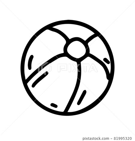 ball line vector doodle simple icon design - Stock Illustration ...