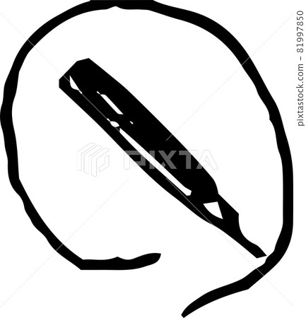 Children's graffiti pencil pencil writing trace... - Stock Illustration ...