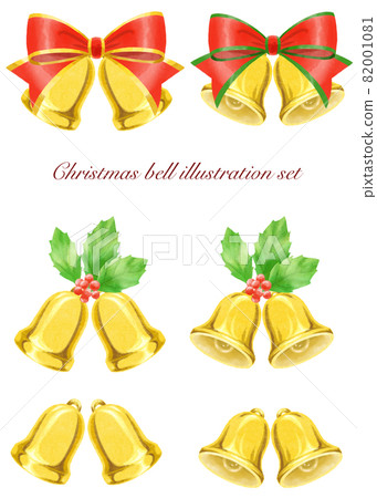 Christmas bell illustration set - Stock Illustration [82001081] - PIXTA