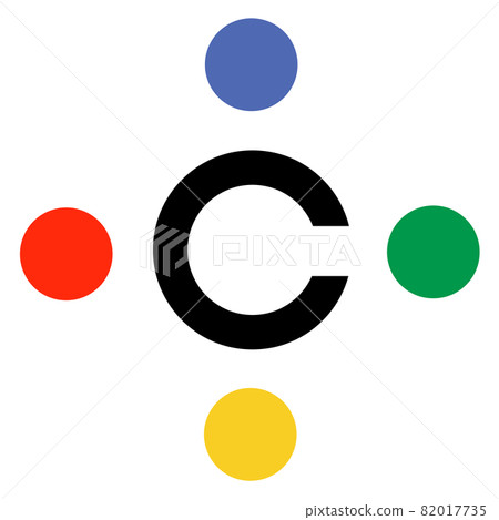 Randolt ring 4 colors, visual acuity test, easy... - Stock Illustration ...