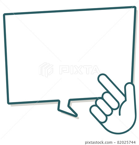 Hand pointing to explain important points - Stock Illustration ...