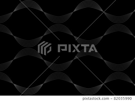 Geometric curve abstract A3 poster black... - Stock Illustration ...