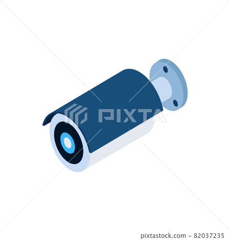 Isometric Surveillance Camera - Stock Illustration [82037235] - PIXTA