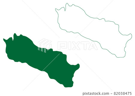 Paschim Bardhaman district (West Bengal State,... - Stock Illustration ...
