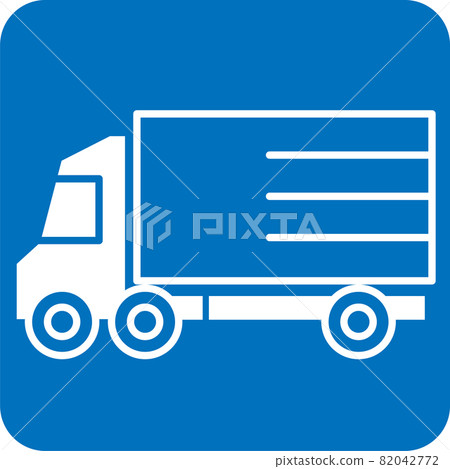 Container trailer pictogram - Stock Illustration [82042772] - PIXTA