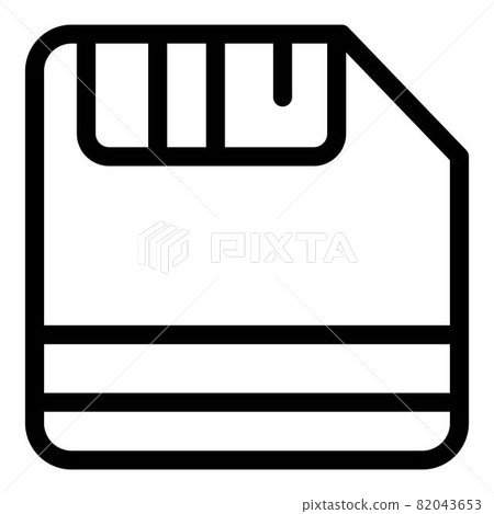 Floppy disk icon, outline style - Stock Illustration [82043653] - PIXTA
