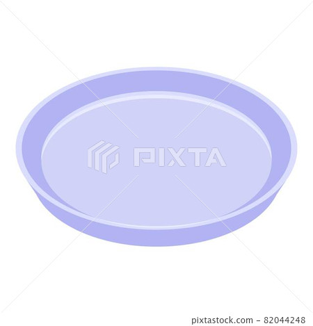 Coffee plate icon, isometric style - Stock Illustration [82044248] - PIXTA