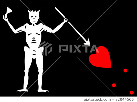 Flag Blackbeard vector illustration symbol... - Stock Illustration ...