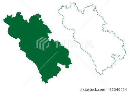 Unnao district (Uttar Pradesh State, Republic... - Stock Illustration ...