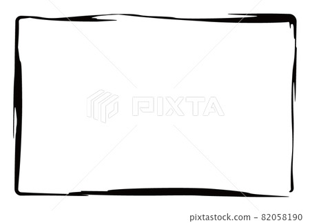 Simple Japanese style line frame material - Stock Illustration ...