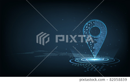 Gps technology background. - Stock Illustration [82058839] - PIXTA