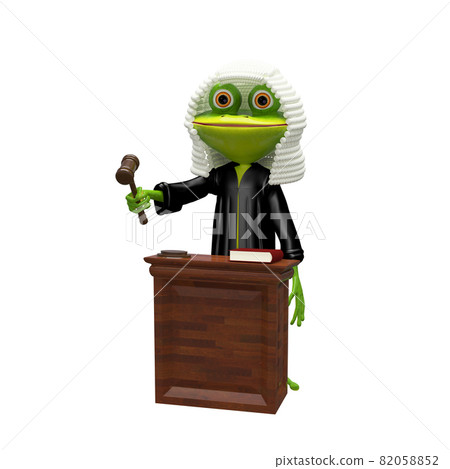 3D Illustration of a Frog judge - Stock Illustration [82058852] - PIXTA