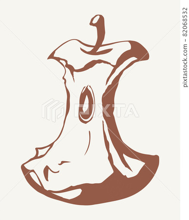 Stub from Apple. Vector drawing - Stock Illustration [82068532] - PIXTA
