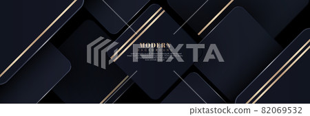 Modern abstract dark blue square metal block... - Stock Illustration ...