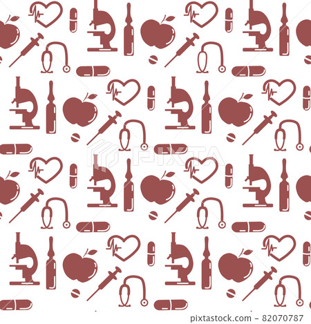 Medical Pattern Medicine Pharmacy Hospital Clinic - Stock Illustration ...