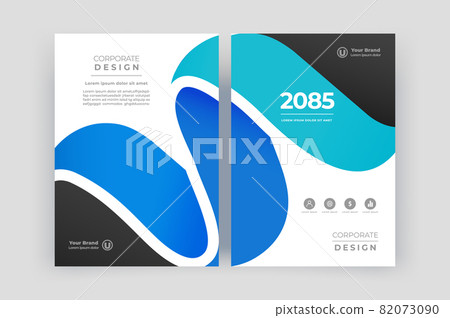 書籍封面，書籍封面，模板，小冊子。報告。-插圖素材 [82073090] - PIXTA圖庫