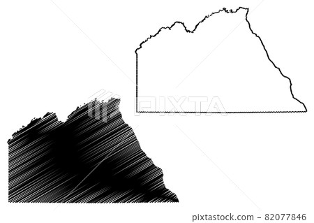 Chobe District (Districts of Botswana, Republic... - Stock Illustration ...