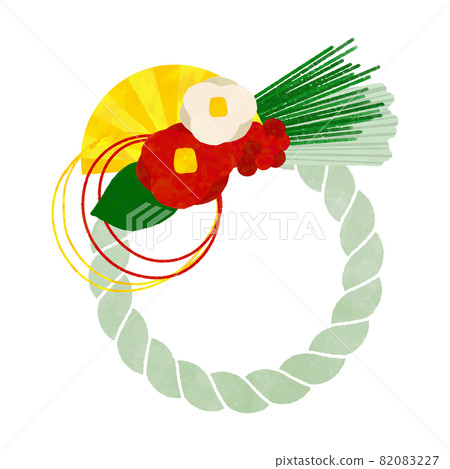 Illustration of shimenawa vector material - Stock Illustration ...