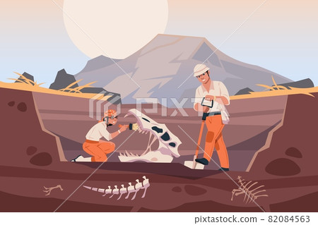 Paleontologist At Work