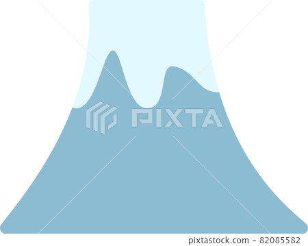 Pop and cute illustrations of Mt. Fuji in Japan - Stock Illustration ...