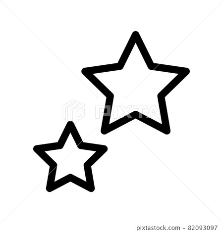 Two star icons - Stock Illustration [82093097] - PIXTA