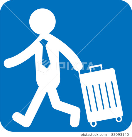 Business trip pictogram - Stock Illustration [82093140] - PIXTA