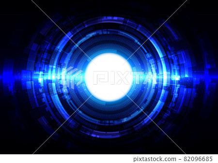Abstract Vector technology blue light with... - Stock Illustration ...