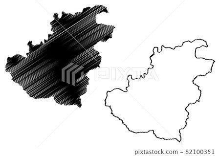 Quthing District (Districts of Lesotho, Kingdom... - Stock Illustration ...