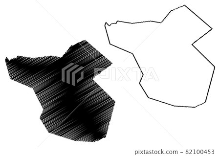 Moka District (Republic of Mauritius, island,... - Stock Illustration ...