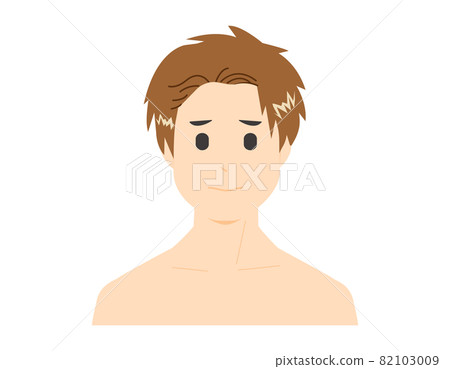 Male face vector illustration skin care beauty - Stock Illustration ...