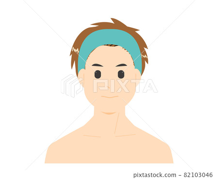 Male face vector illustration skin care beauty - Stock Illustration ...