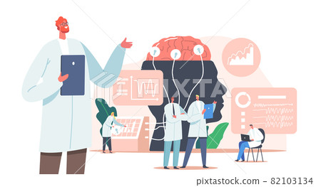 Doctor Neurologist, Neuroscientist, Physician... - Stock Illustration ...