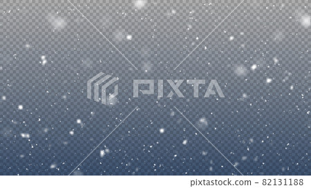 Vector snow isolated. Snowfall - Stock Illustration [82131188] - PIXTA