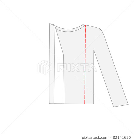 How to fold laundry. Make a vertical crease on... - Stock Illustration ...