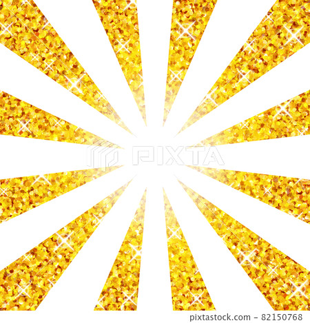 Glitter flash square gold - Stock Illustration [82150768] - PIXTA