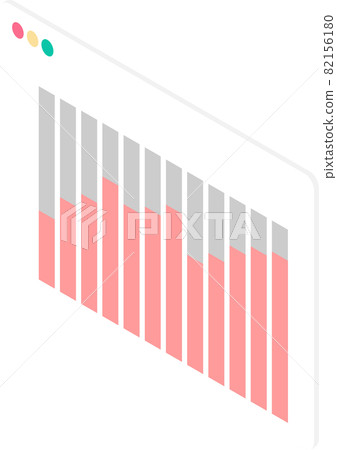 Bar graph screen - Stock Illustration [82156180] - PIXTA