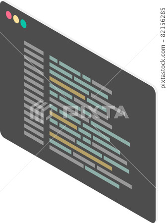 Coding screen - Stock Illustration [82156285] - PIXTA