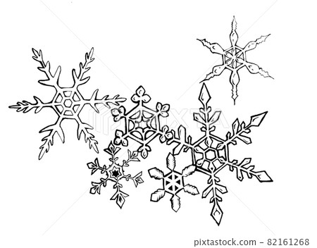 Snow crystal illustration - Stock Illustration [82161268] - PIXTA