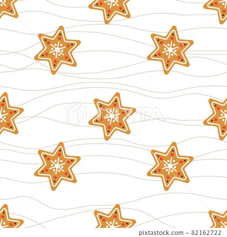 Seamless christmas pattern with stars vector... - Stock Illustration ...