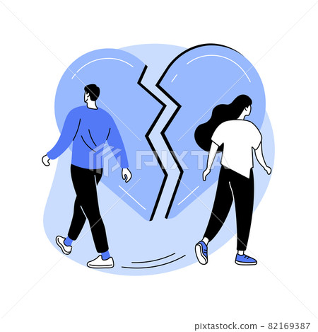 Separated person abstract concept vector... - Stock Illustration ...