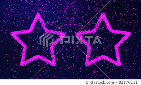 Star-shaped star particle particle CG... - Stock Illustration [82176111 ...