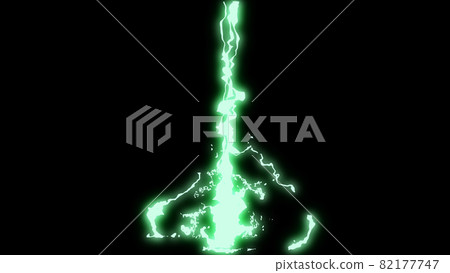 Dengeki Thunder Thunder Anime Style Background... - Stock Illustration ...