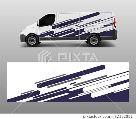 modern simple design for van graphics vinyl... - Stock Illustration ...