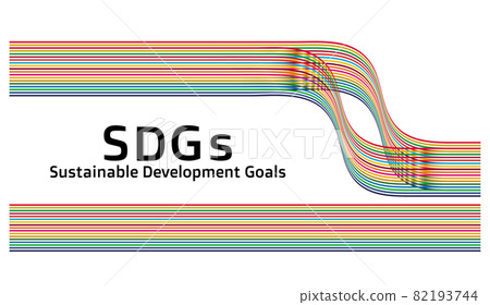 Simple greeting card Sustainable Development... - Stock Illustration ...