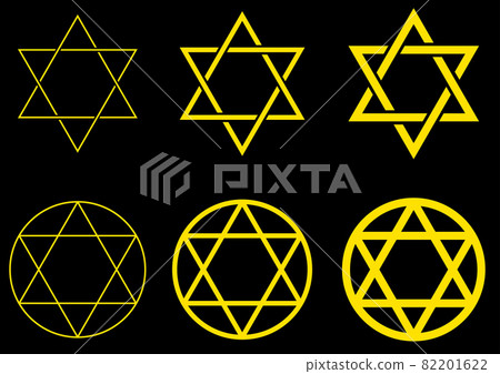 Hexagram image material set - Stock Illustration [82201622] - PIXTA