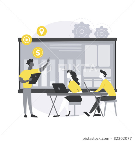 Marketing meetup abstract concept vector... - Stock Illustration ...