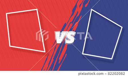 Versus. Vs screen template with divider. - Stock Illustration [82202082 ...